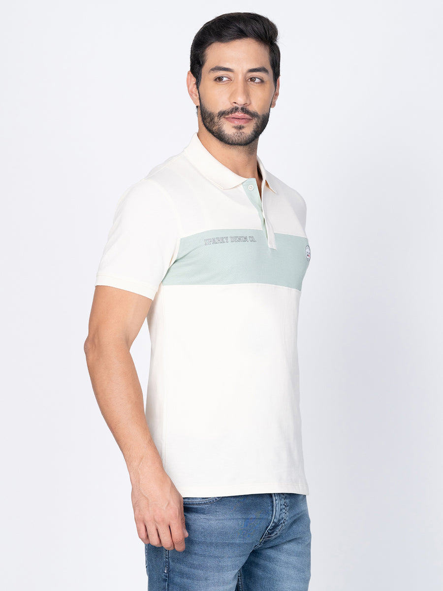 Men Polo Cut & Sew Mint T-Shirt – Sparkyjeans